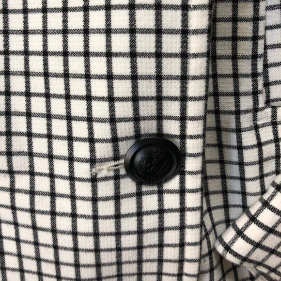 CAbi | Jackets & Coats | Cabi Black And White Windowpane Jacket | Poshmark